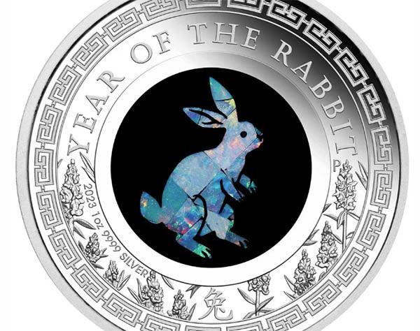 Perth Mint Celebrates Chinese Year of the Rabbit With Opal-Inlaid Silv ...