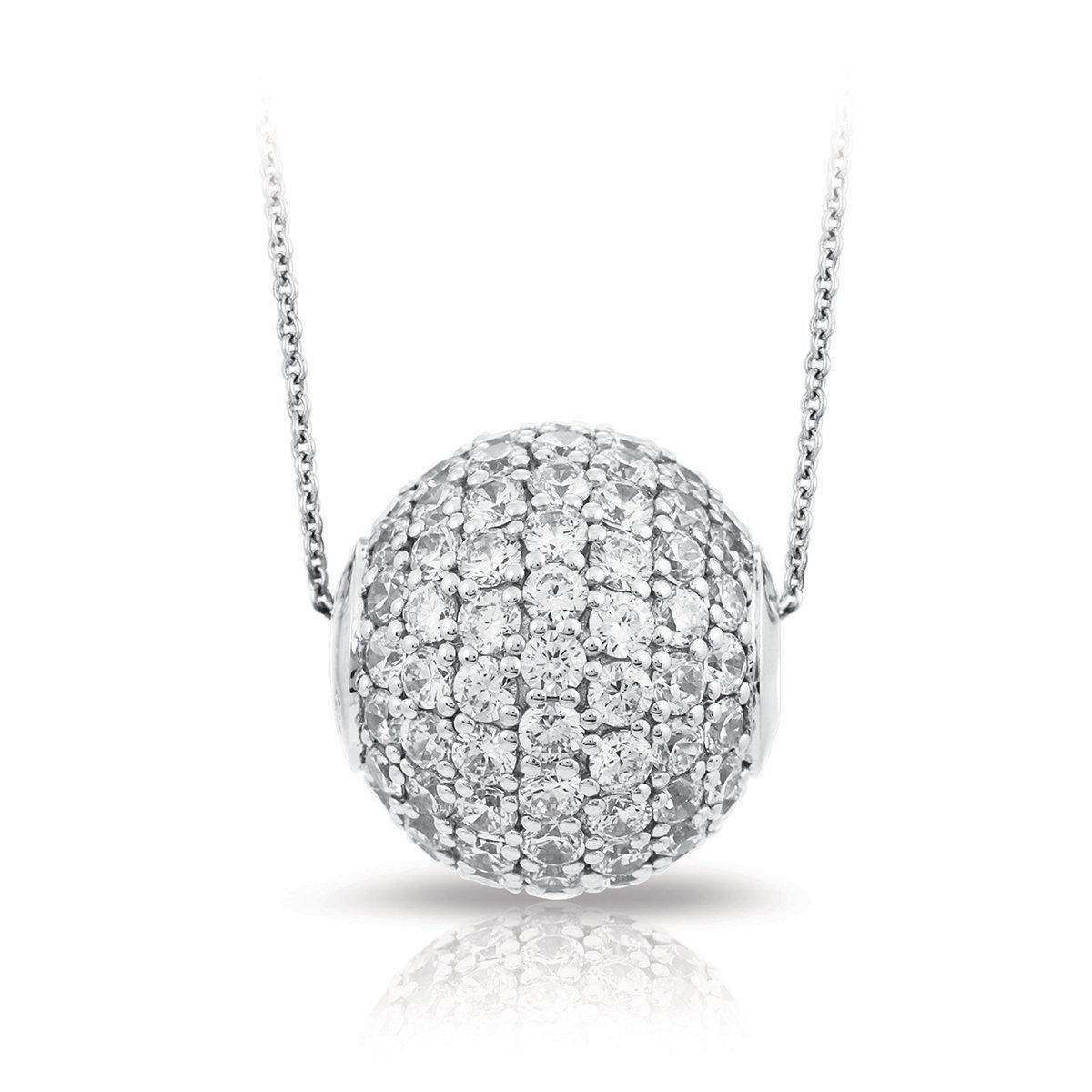 Belle Etoile Pop Pendant Classic Fine Solid Sterling Silver – Diamond ...